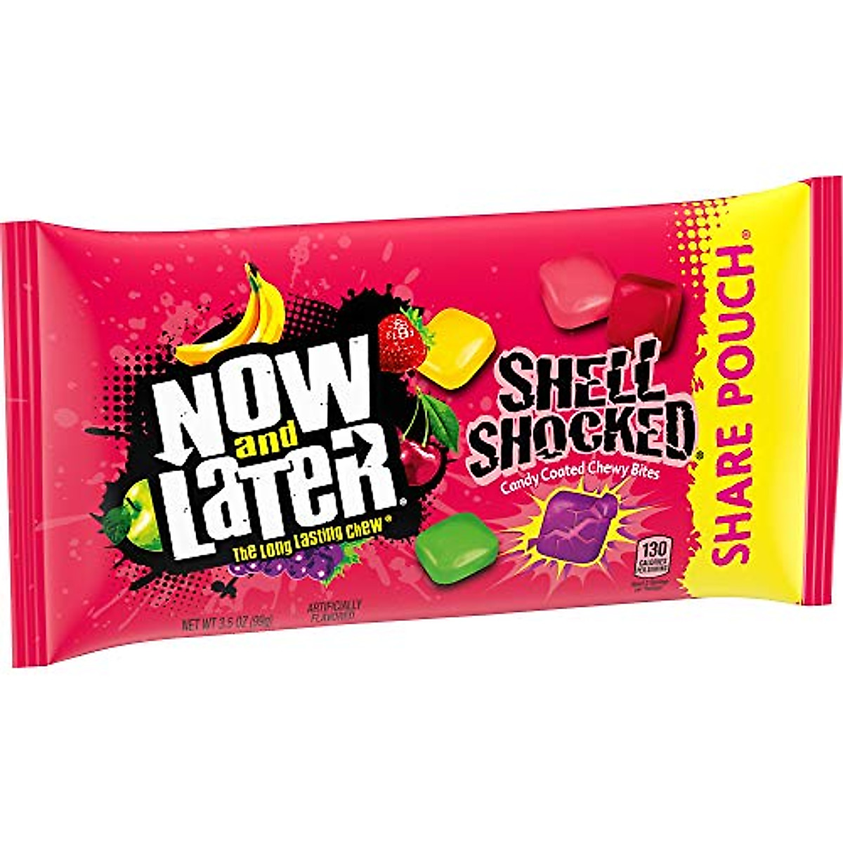 Now & later Shell Shocked Mixed Fruit Candy, 3.5 Ounce, Pack of 18