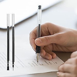 M&G Gel Ink Refill, Extra Fine Needle Tip 0.5mm Black Ink Refills for Liquid Gel Pens, Universal Size Refill- Pack of 20 with Pen Bag (AGR640C3)