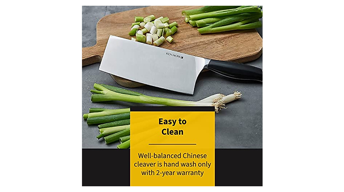 Ken Hom 7-Inch Stainless Steel Cleaver - Perfect for Meats