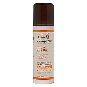 Carol’s Daughter Coco Creme Curl Perfecting Water Coco Mist, with Coconut Water, Silicone Free Curl Refresher Spray, Paraben Free Curl Activating Mist for Very Dry, Curly To Coily Hair, 5, 8.4 Fl Oz