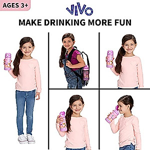 Franco Kids Double Wall Insulated Stainless Steel Water Bottle, 12-Ounce, Sony Vivo
