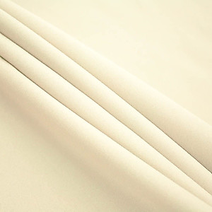 AK TRADING CO. 60" Wide IFR Polyester Poplin Solid Fabric - Ivory - 2 Yards