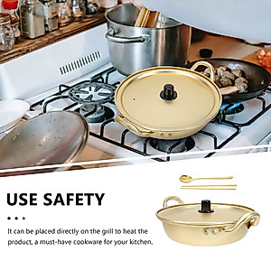 ERINGOGO 1 Set Ramen Pot Clay Pot for Cooking Saucepan with Korean Drama Korean Ramyun Pot Cooking Pot Stovetop Pots Stainless Steel Camping Cookware Household Pot Aluminum Steam Vegetable