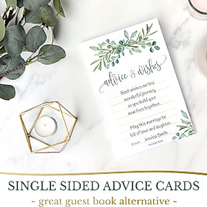 Bridal Shower Games - 5 Activities for 50 Guests - Double Sided Games - Eucalyptus