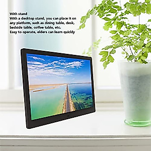 Digital Photo Frame, 100‑240V Digital Photo Album Remote Control for Video (US Plug)