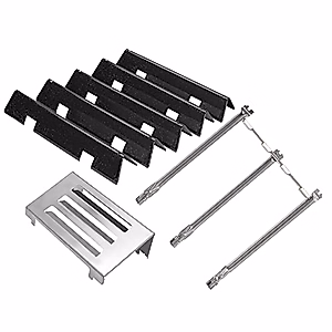 Grill Parts for Weber Spirit II 300 SER (w/Up Front Control), Model YRS 2017 &Newer, for Weber Spirit 2 Parts, for Weber 7636 67046 Flavorizer Bars, 69787 68950 67025 Burner Tube&67060 Heat Deflector