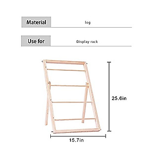 MOCOHANA Large Wooden Ribbon Organizer Rack Wood Lace Dispenser Rolls Curling Spool Storage Container Embroidery Thread Holder Stand