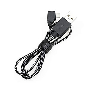 Hanatora Nylon Braided Remote Controller USB Charging Cable Cord for DJI Mavic 2 Pro/Zoom,Mavic Mini,Mini SE,Mavic Pro,Mavic Air,Spark Drone,Control Accessories