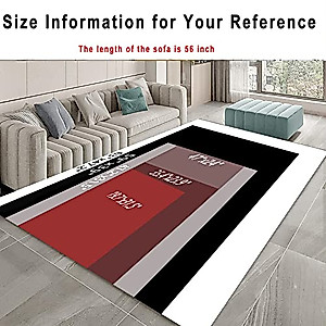 3D Print Cube Marble Rugs for Living Room Bedroom Blue and Gold Carpet Abstract Non Slip Area Rug 63"x47.2"