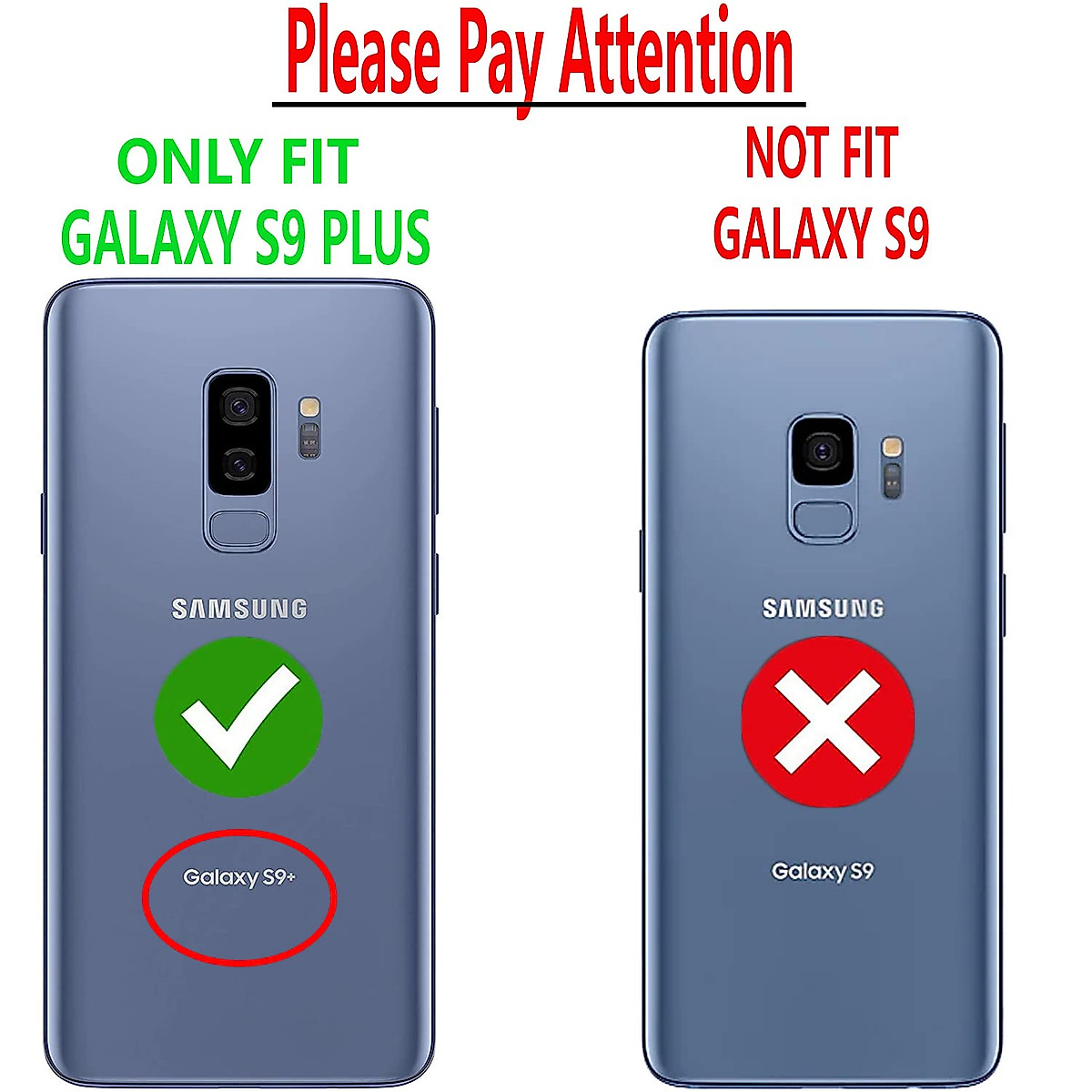 STARSHOP Galaxy S9 Plus Case, Samsung Galaxy S9 Plus Case, [NOT FIT S9 ] with [Tempered Glass Protector Included] Rotatable Metal Ring Kickstand Shockproof Drop Protection Phone Cover - Green