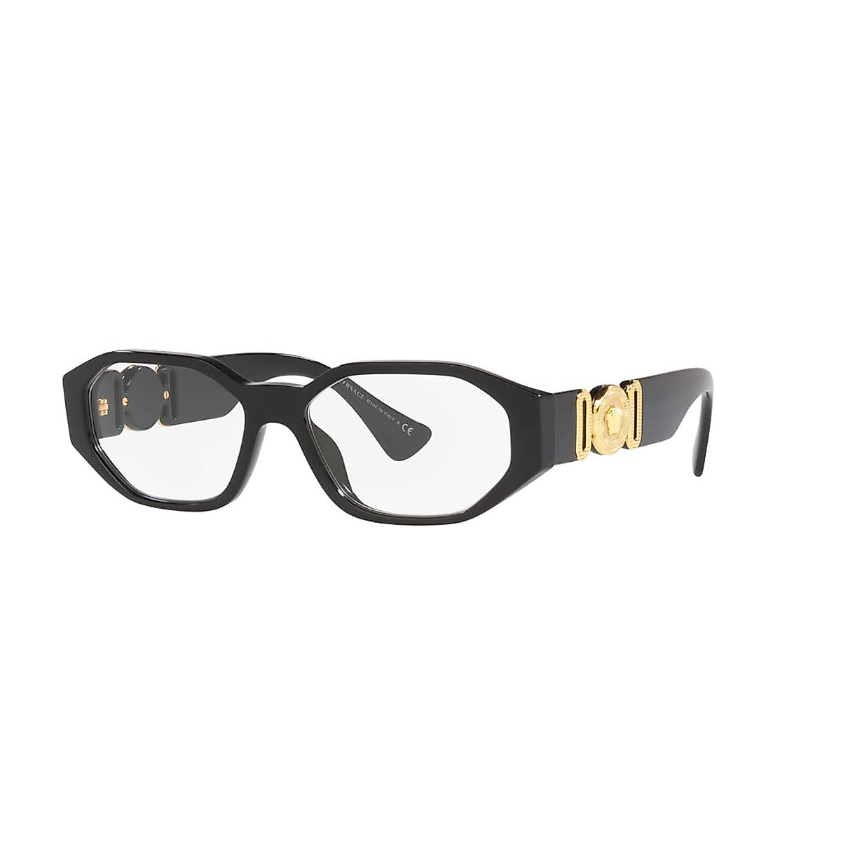 Versace Man Sunglasses Black Frame, Demo Lens Lenses, 56MM
