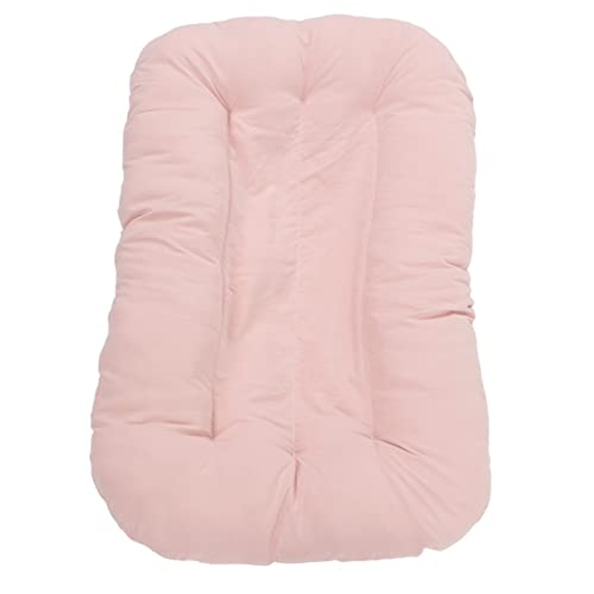 Baby Sleeping Lounger, Detachable Newborn Bassinet Neck Support Uterus Shape Soft Cotton for Home Use (Pink)