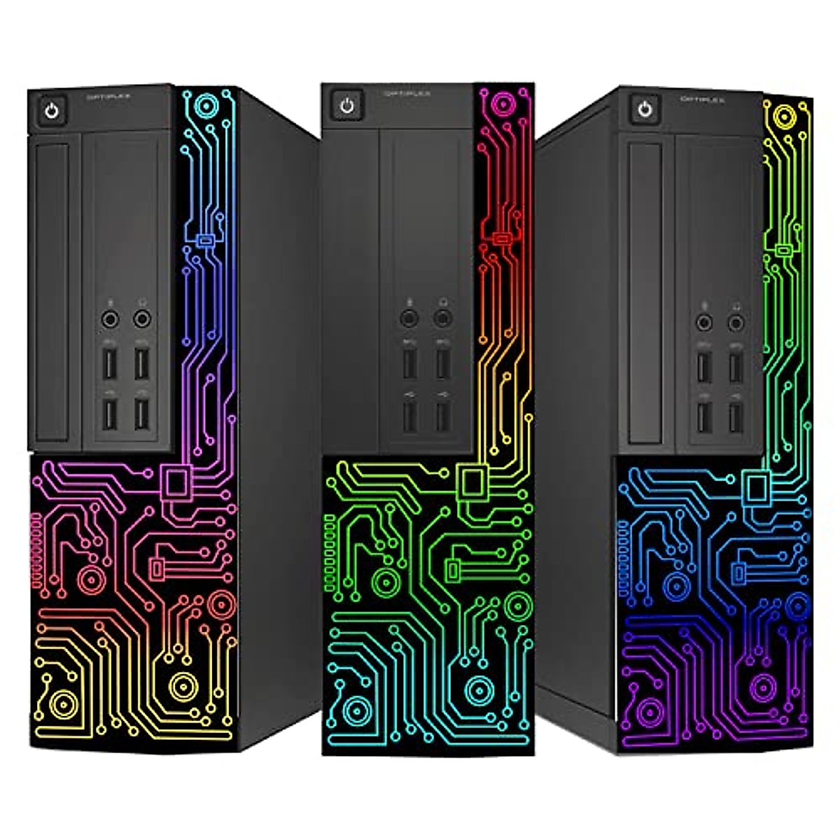 Dell Gaming OptiPlex Desktop Computer PC, Intel Core i7, GT 1030 2GB GDDR5, 16GB RAM, 512GB SSD, 24 Inch HDMI Monitor, RGB Keyboard Mouse Headset Speaker LED Bar, WiFi, Windows 10 Pro (Renewed)