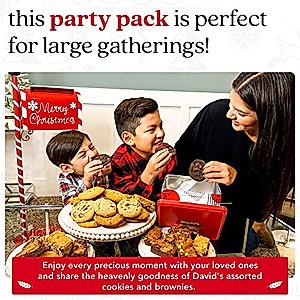 David's Cookies Fresh-Baked and Gourmet Assorted Cookies and Brownies Party Pack | Great for Sharing While Watching The Superbowl - Gourmet Food Gift Basket For Everyone - 5Lbs