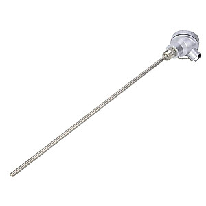 RTD Temperature Sensor, RTD PT100 Temperature Sensor Probe 1/2" NPT Thread Thermocouple Terminal Head,Simple and Easy to Install(400mm/15.7)