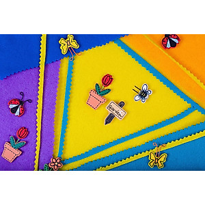 FabricLA Acrylic Felt Fabric Sheets for Crafts | Precut 9" X 12" Inch (20 cm X 30 cm) Felt Squares | Felt Fabric Sheets for DIY Crafts, Hobby, Costume, and Decoration | Black, 10 Pieces