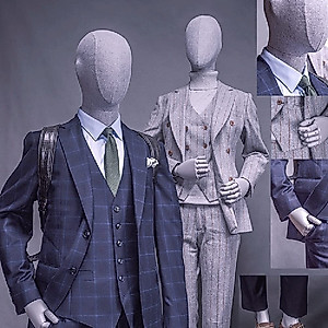 Dressmaking Mannequin Dummy Male Dressmakers Dummy Mannequin Body Torso with Adjustable Tripod | Bust Tailor Mannequin Dummy for Clothing Dress Display