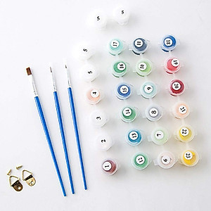 JynXos DIY Oil Painting Paint by Number Kit for Adults, Paint Quantity,Water Football Soccer Art Toolkit - Quality Children's Crafts