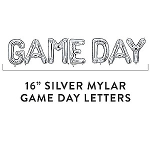 Hall & Perry Game Day Soccer Balloon Kit with Mylar Letters and Soccer Balls and Latex White Green and Black Balloons