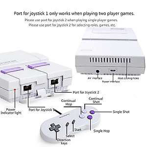JAOK Classic Handheld Game Console, Built-in 620 Classic Games and 2X4 NES Classic Button Controller Av Output Video Games (620AV)