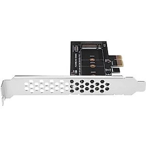 MZHOU NVME M.2 SSD M-Key to PCI-e 3.0 x1 Host Controller Expansion Card,Supports M2 NGFF PCI-e 3.0, 2.0 or 1.0, NVME or AHC 2280, 2260, 2242, 2230 Solid State Drives with Low Profile Bracket