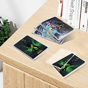 10 Pack Trading Card Sleeves, FOME Toploader Hard Acrylic Card Protector Clear Card Brick Trading Card Holder Clear Protective Sleeves Holder for Baseball Card Sports Cards Trading Card Game Card