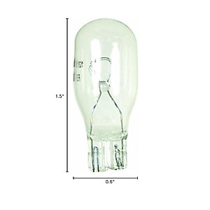 Feit Electric BP18XN-12/RP 18-Watt T5 Wedge Base Xenon Halogen Bulb, Clear, 2800K Bright White, 1.5" H x 0.6" D