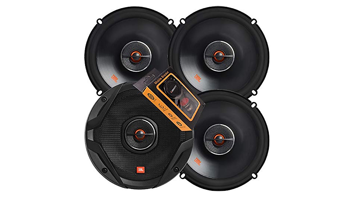 JBL GX628 6.5" Car Speakers & Phone Holder Bundle