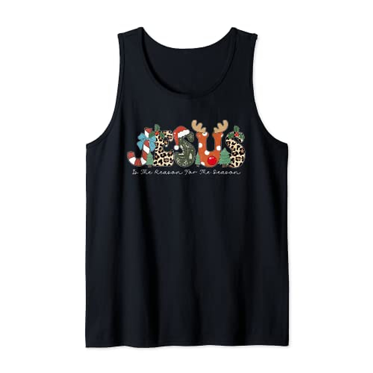 Christian Jesus The Reason Christmas Stocking Stuffer Tank Top