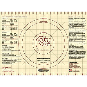 Rose Levy Beranbaum Signature Series Rose's stick, Non-slip Mat, 18" x 24.5", Made in USA childrens-art-doughs, Cream