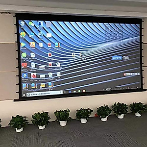 n/a 16:9 4k Motorized Tensioned Projector Screen Black Crystal ALR Projection Screen for Your Home Theater (Size : 133 inch)