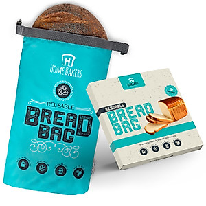 Ameeze Artisan Sourdough Starter Bundle: 24oz Wide Mouth Jar for 3 Loaves and Resusable Bread Bag