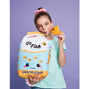 iscream Play with Your Food! Go Fish! Fleece Play Pillow Set with Embriodered Accents