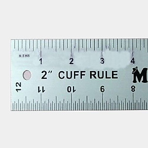 Cuff Ruler 12 x 1 1/4 in