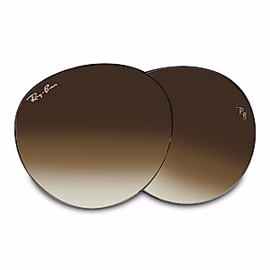 Ray-Ban Original ROUND METAL RB3447 Replacement Lenses + BUNDLE with Designer iWear Eyewear Kit (Clear Gradient Brown, 50)