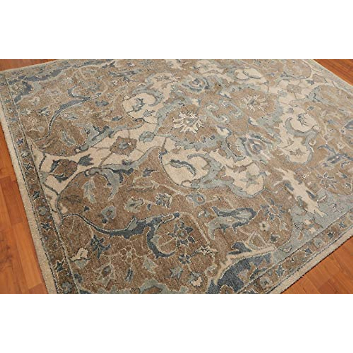 Old Hand Made Allura Floral Traditional Persian Oriental Woolen Area Rugs (8'x10')