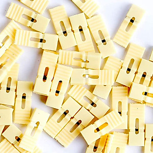 AIMPGSTL 50Pcs 2.54mm Pin Header Jumper Cap Lengthened Short Circuit Connection Cap Mini Micro Jumper Bridge Plug, Circuit Board Jumper Cap Shunts Short Circuit Cap for Arduino