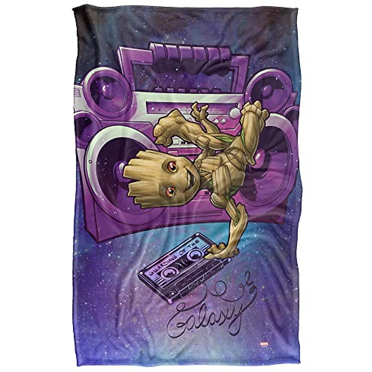 Marvel Guardians of The Galaxy Blanket, 36"x58", Mix Tape, Silky Touch Super Soft Throw Blanket