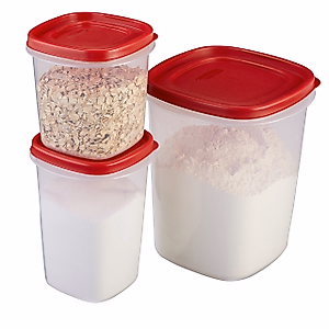 Rubbermaid Easy Find Lids Food Storage Containers, Racer Red, 6-Piece Set