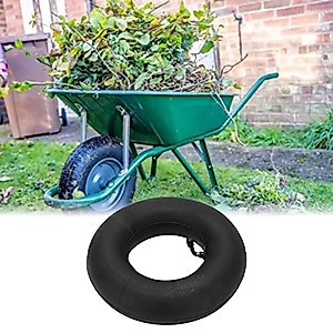 Dilwe Inner Tube, 4.10/3.50‑4 Rubber Bent Valve Inner Tube for Trolleys, Lawn Mowers, Garden Trailers, Garden Tractors