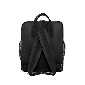 School Laptop Backpack for Teen Girls and Boys, Bookbag With 14 -inch Laptop Compartment for College Students (Black1)