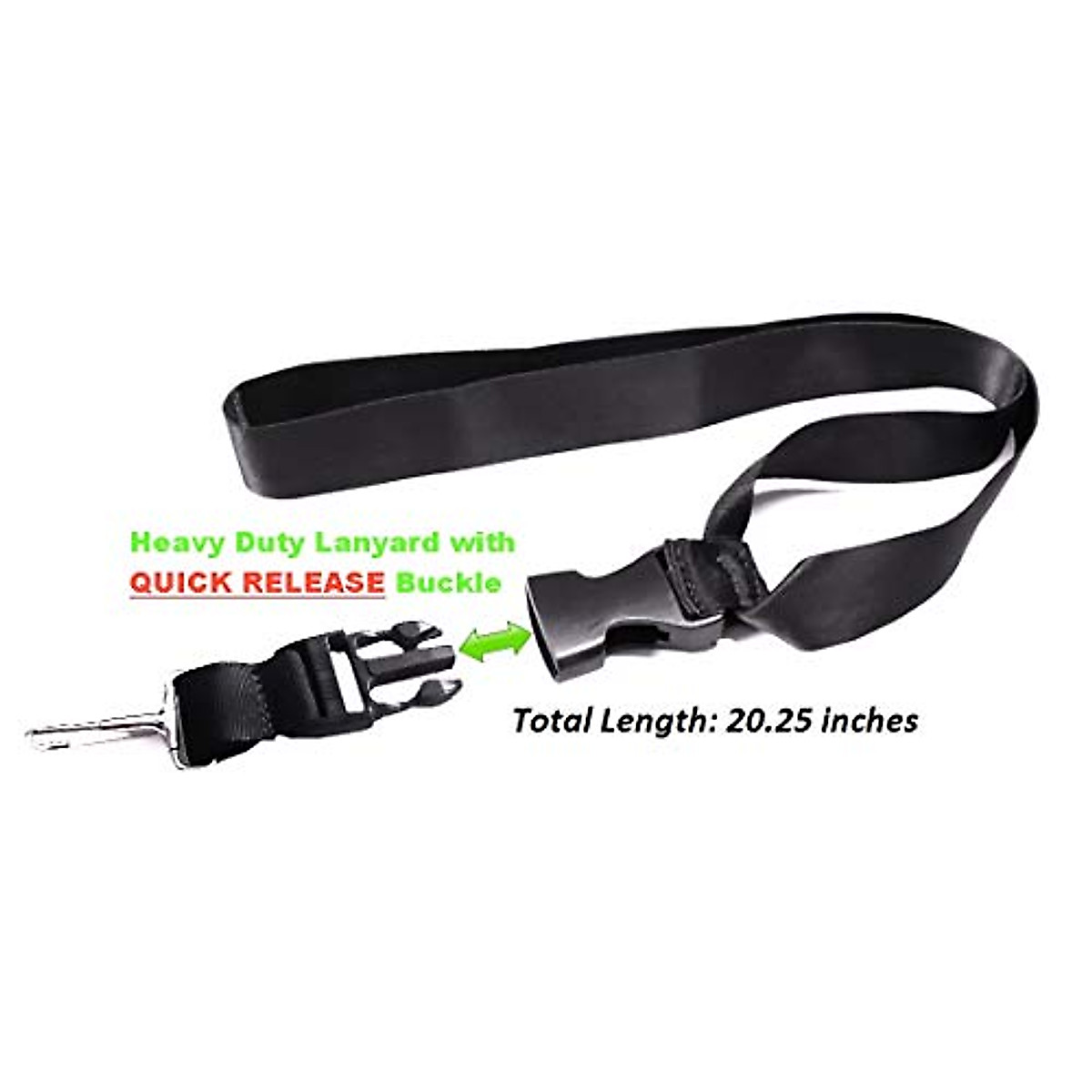 AccessoryHappy AH Universal Heavy Duty Cell Phone Carrying Lanyard Leash Neck Strap Tether Holder Quick Release Buckle Smart Cell Phone Credit Card Holder Case for iPhone, Galaxy & Most Smartphone