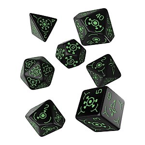 Q WORKSHOP Ingress Enlightened 7 Polyhedral Pieces RPG Ornamented Dice Set