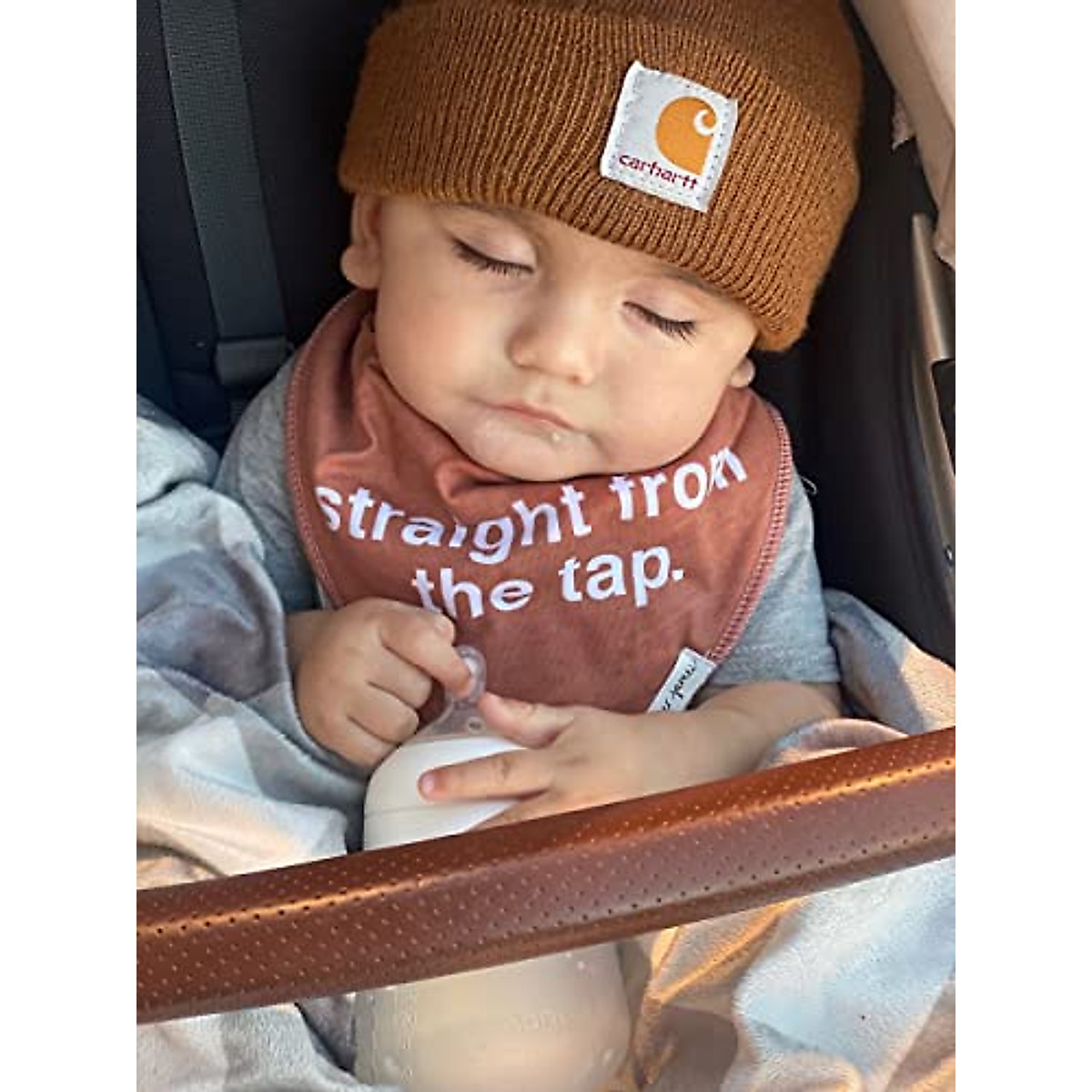 Denver James Bandana Feeding Drool Baby Bib I Soft Organic Cotton I Fleece Back