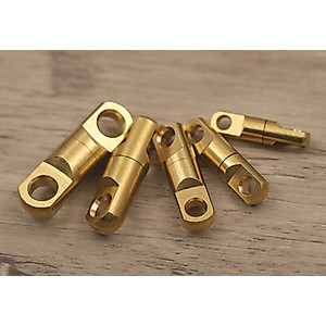 ZHONGJIUYUAN 20-Pack 7mm Heavy Duty Ball Bearing Swivel, Fishing Swivels, Brass Fishing Hook Line Connector, Fishing Tackle Accessories,Keychain Rotating Connector