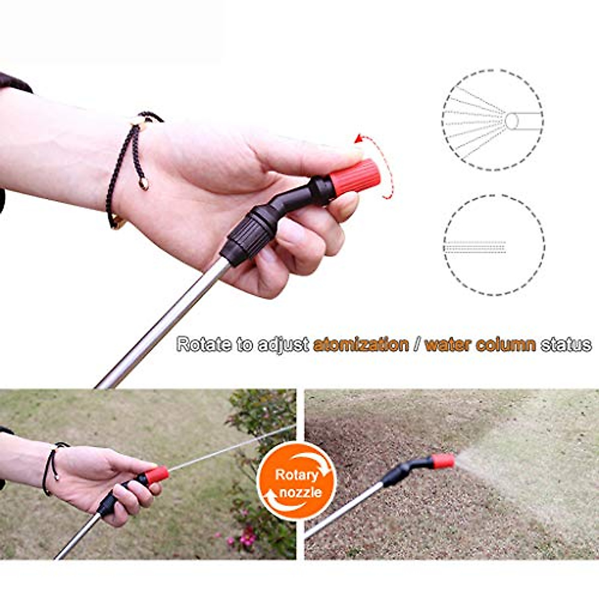 SoBeiKre Sprayer Garden Manual Industrial Fogger Home Clean 5L Other Kettle Whistle Replacement (White, One Size)