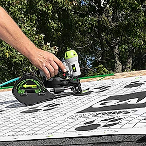 STINGER CN100B Pneumatic Cap Nailer, 1" Cap Diameter, 1" Nail Length, Collated Cap Nails for Roofing Underlayment & House Wrap (0136252)