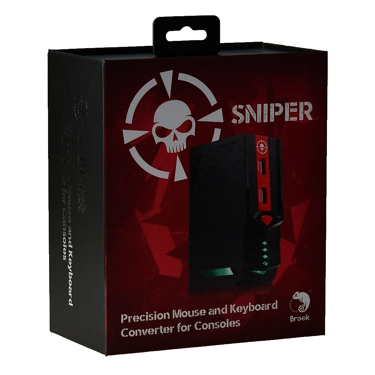 Brook Gam3Gear ZPP004T Sniper Controller Converter Precision FPS Keyboard and Mouse Converter Adapter Hub for PS4 PS3 Xbox One Xbox 360 with Gam3Gear Keychain