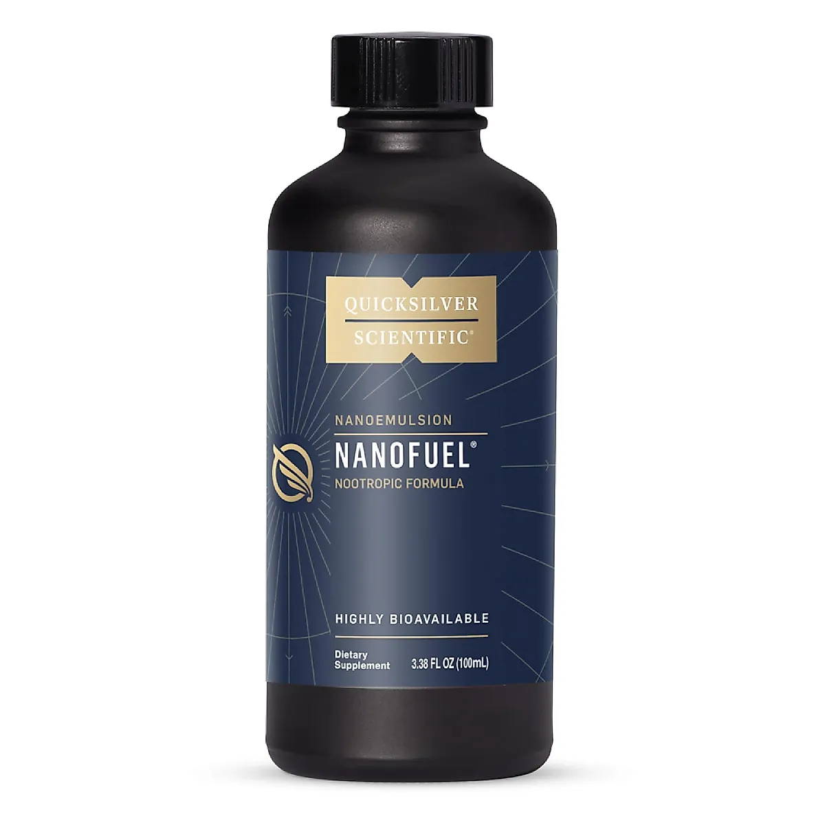 Quicksilver Scientific NanoFuel - Energy Support - Nootropic Formula Designed to Support Focus + Productivity (3.38oz / 100ml)