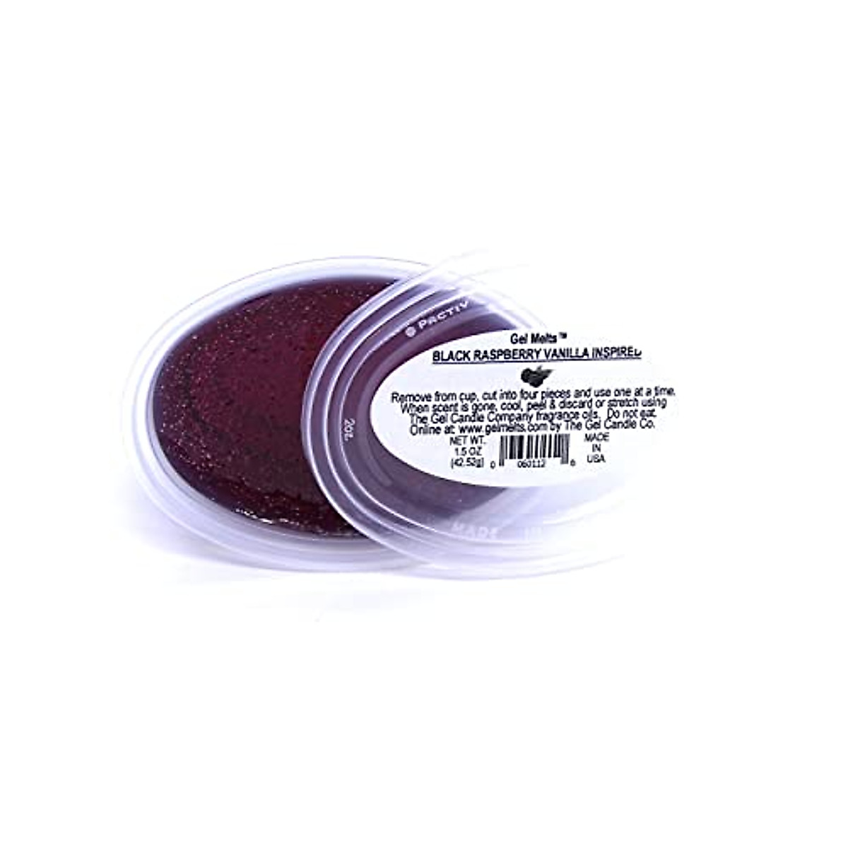 3 Pack of Sweet BLACK RASPBERRY VANILLA inspired aroma Long Lasting Gel Melts™ gel wax for Warmers and Burners PEEL, MELT, ENJOY